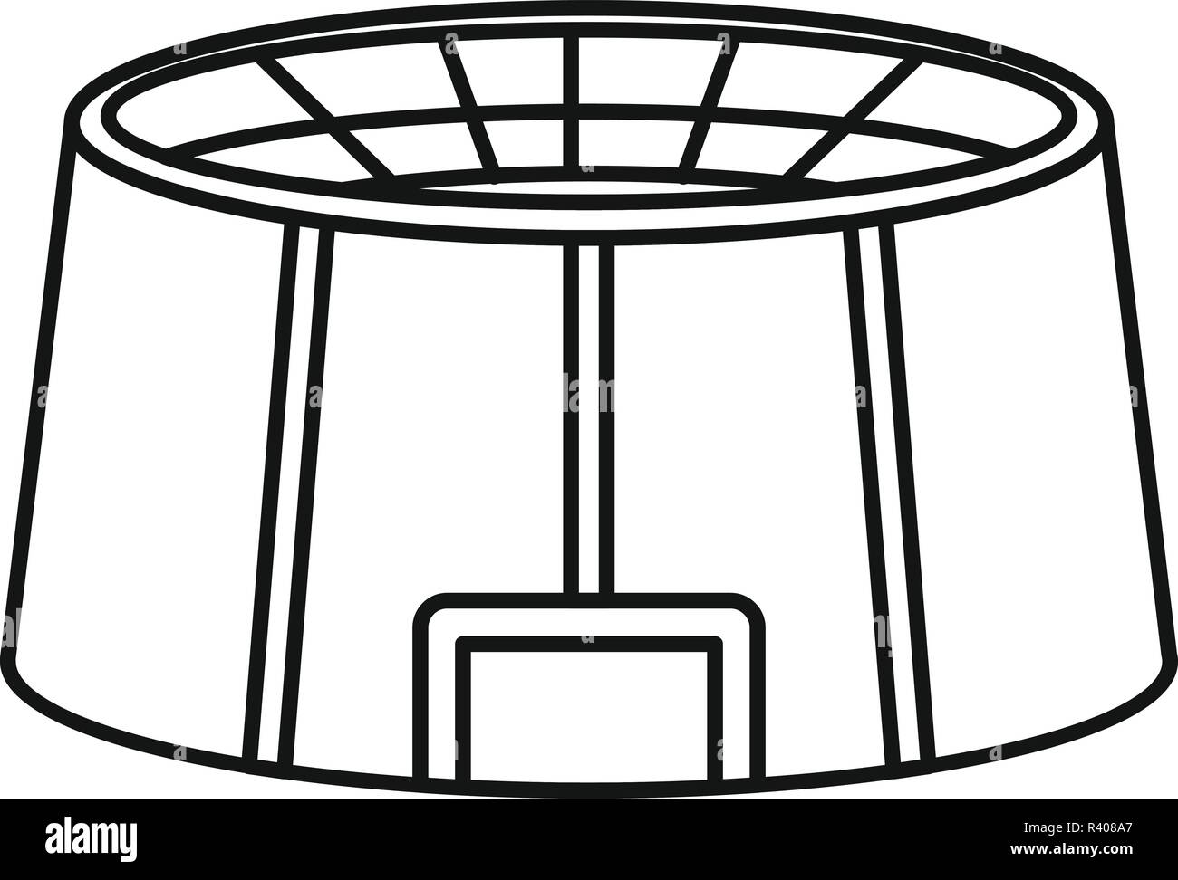 Big sport arena icon. Outline big sport arena vector icon for web ...