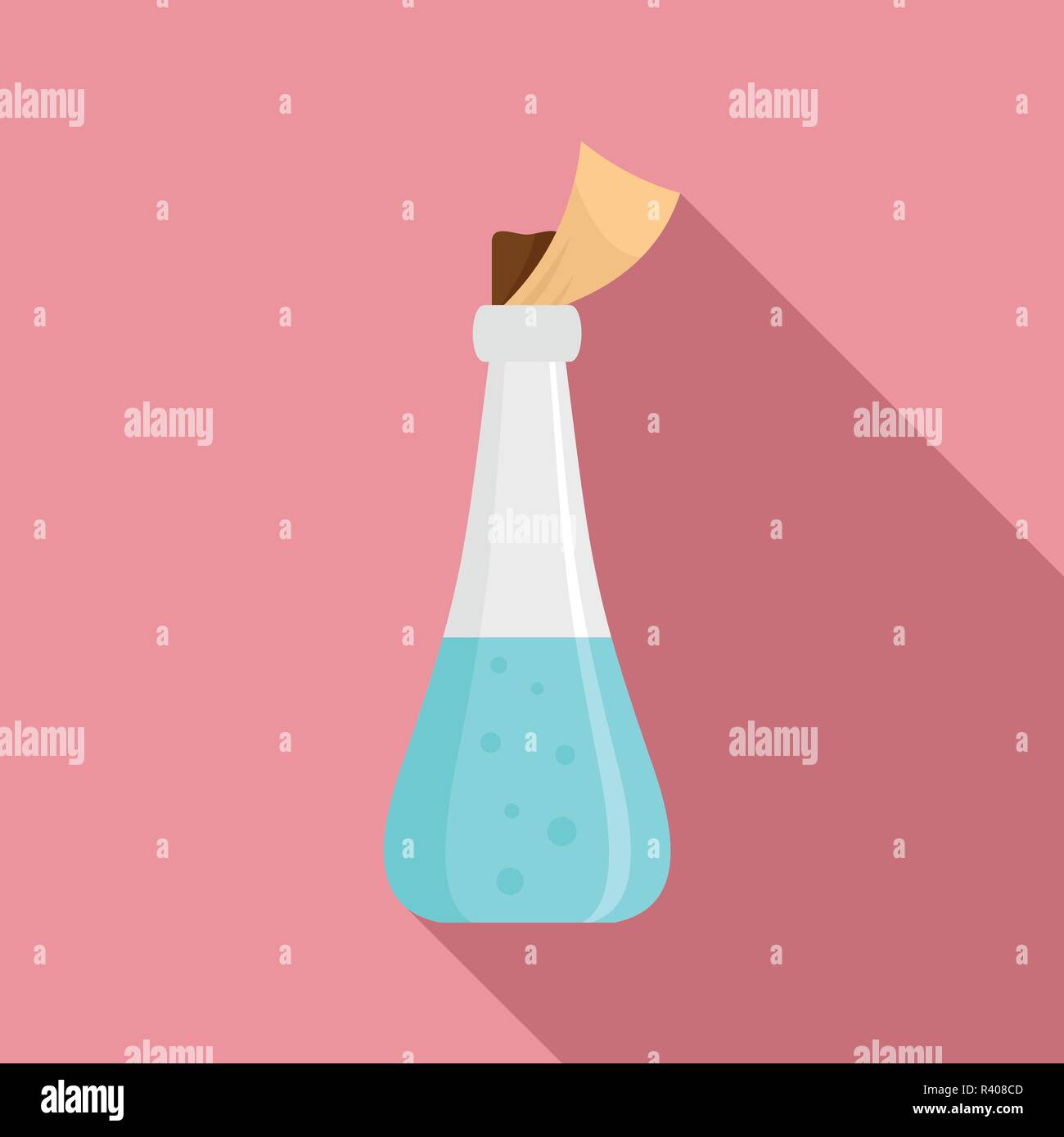 Chemistry potion icon. Flat illustration of chemistry potion vector ...