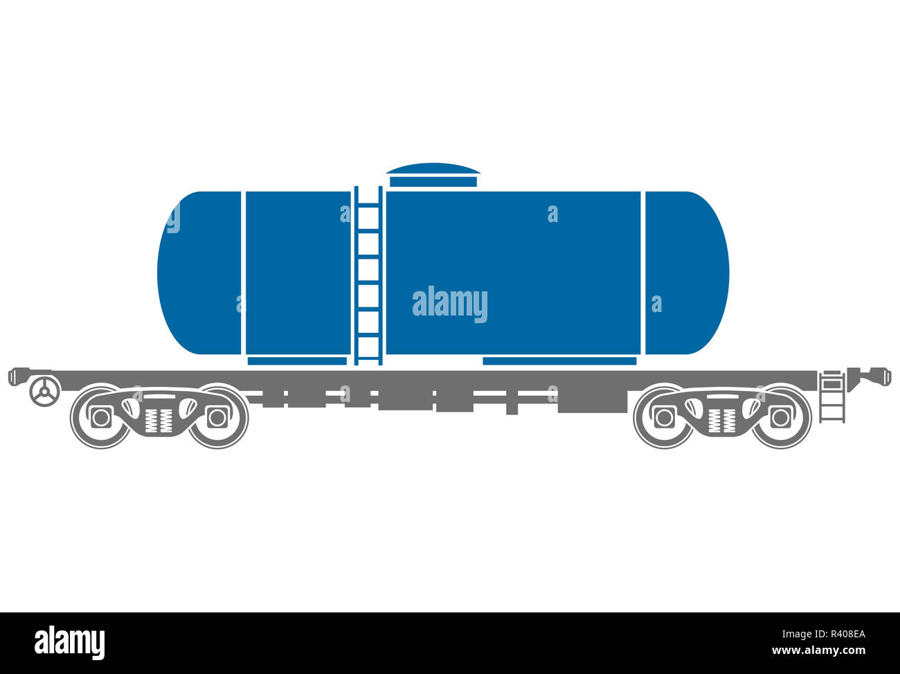 Tank Railway freight car - Vector illustration Stock Photo - Alamy