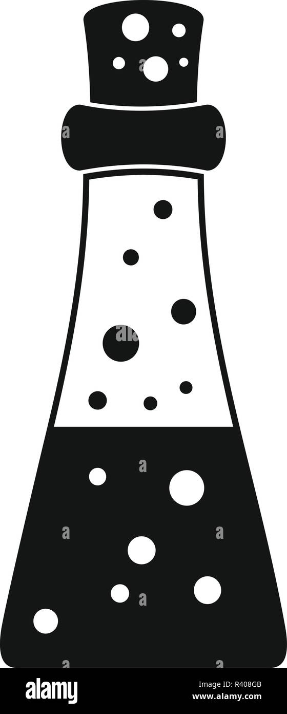 Potion elixir bottle icon. Simple illustration of potion elixir bottle ...