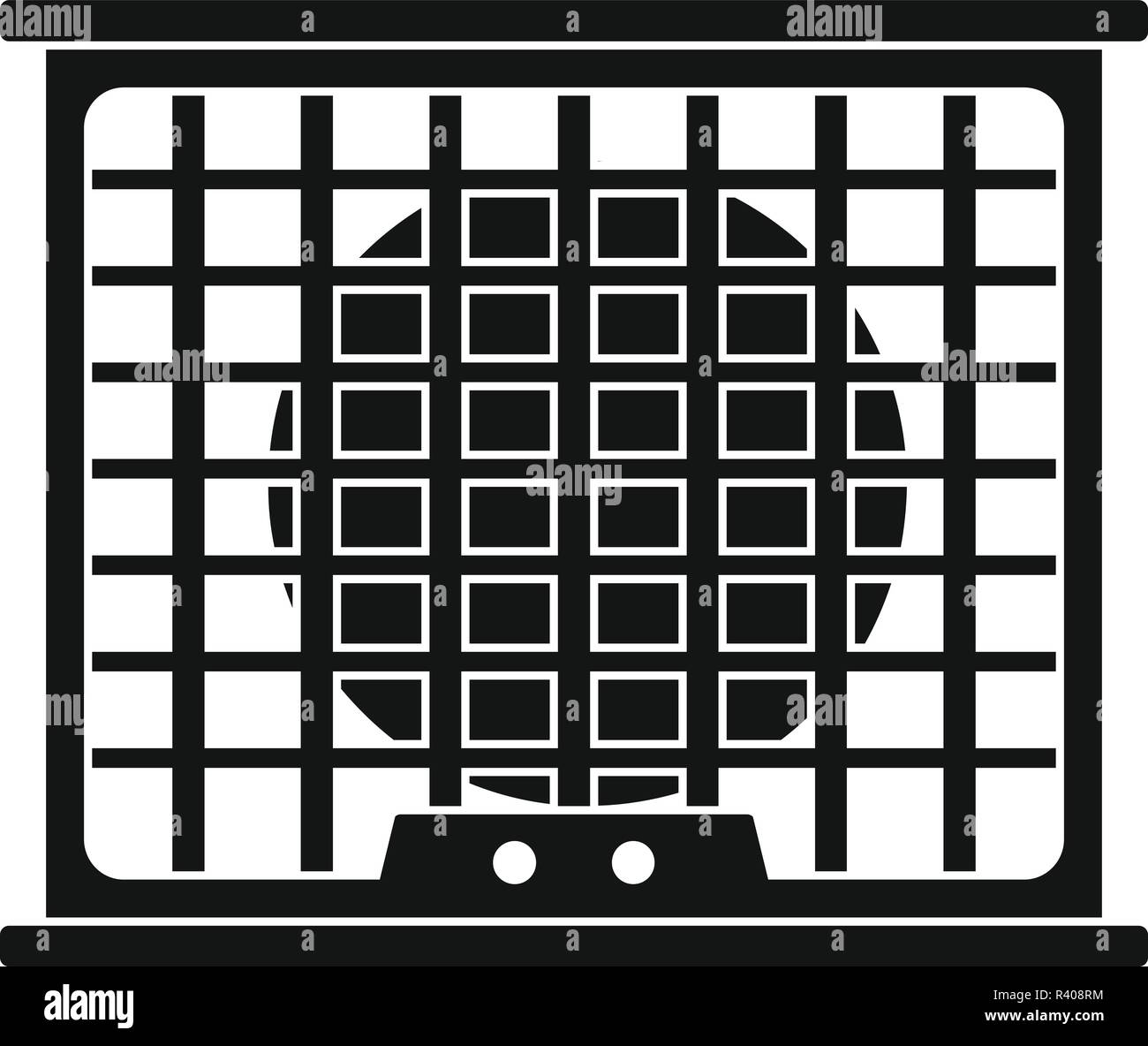 Air conditioner compressor icon. Simple illustration of air conditioner ...
