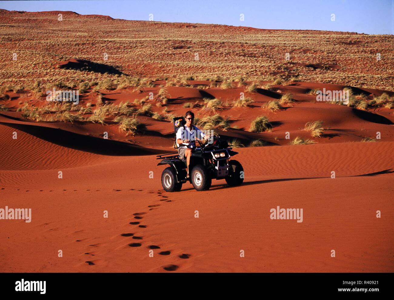 quad biking namib desert Stock Photo - Alamy