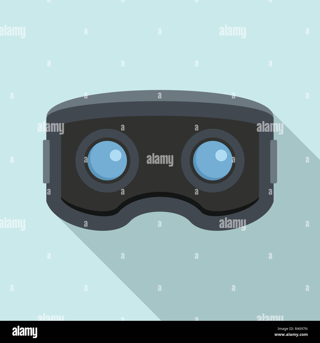 Vr glasses icon. Flat illustration of vr glasses vector icon for web ...