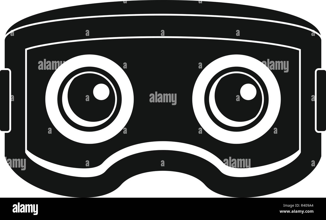Vr glasses icon. Simple illustration of vr glasses vector icon for web ...