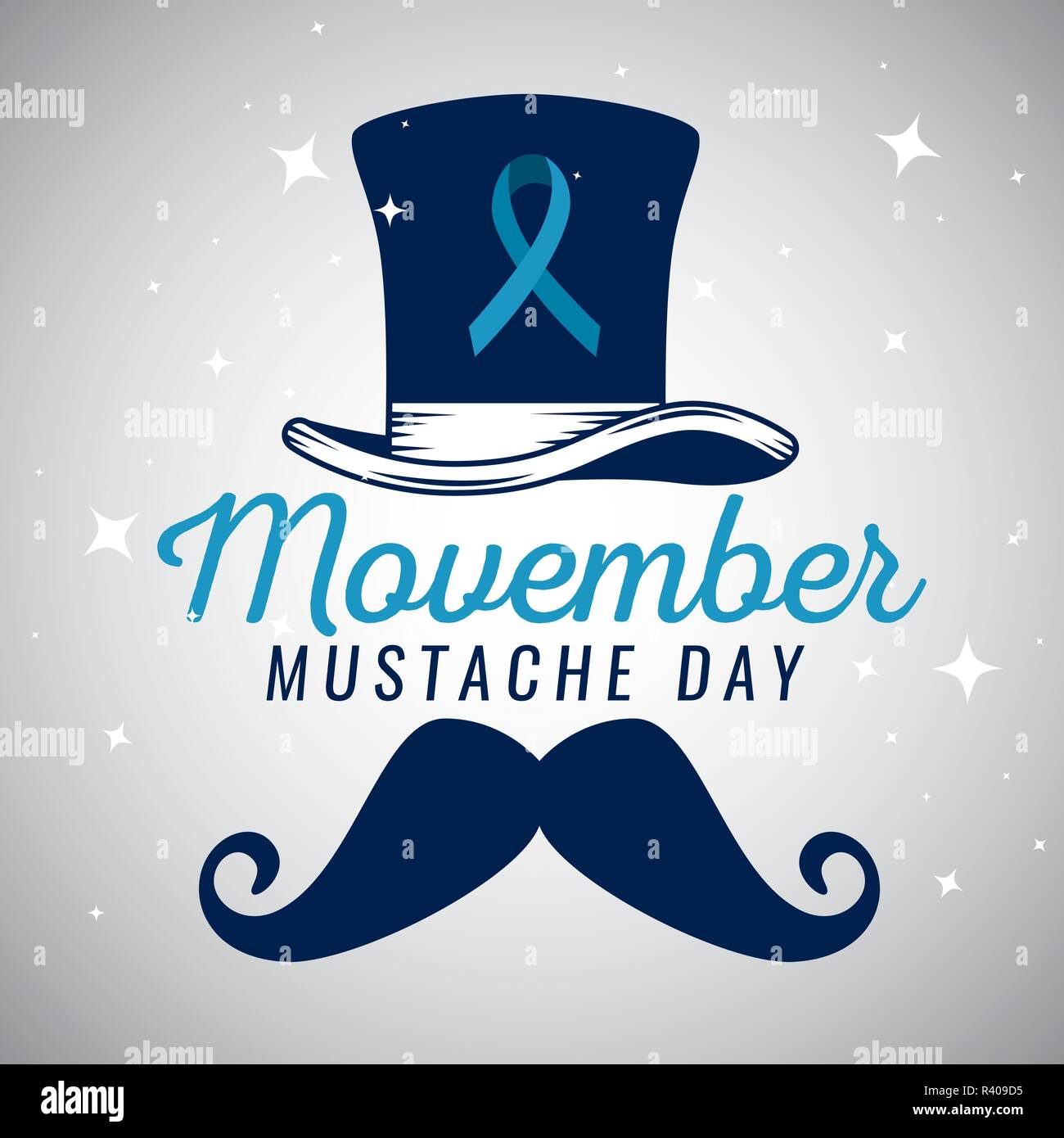 Movember day blue ribbon hi-res stock photography and images - Alamy