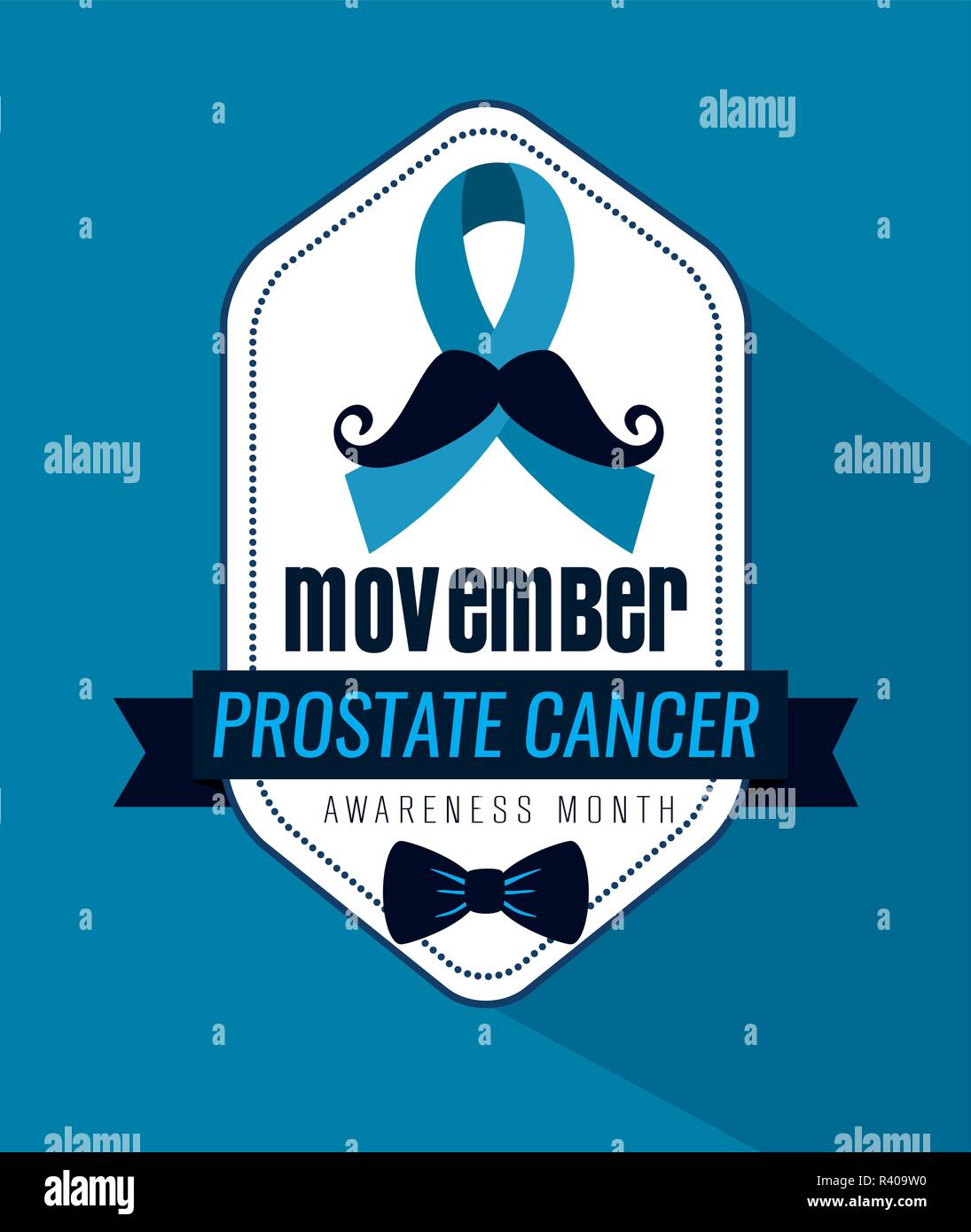 blue ribbon style with male mustache Stock Vector Image & Art - Alamy