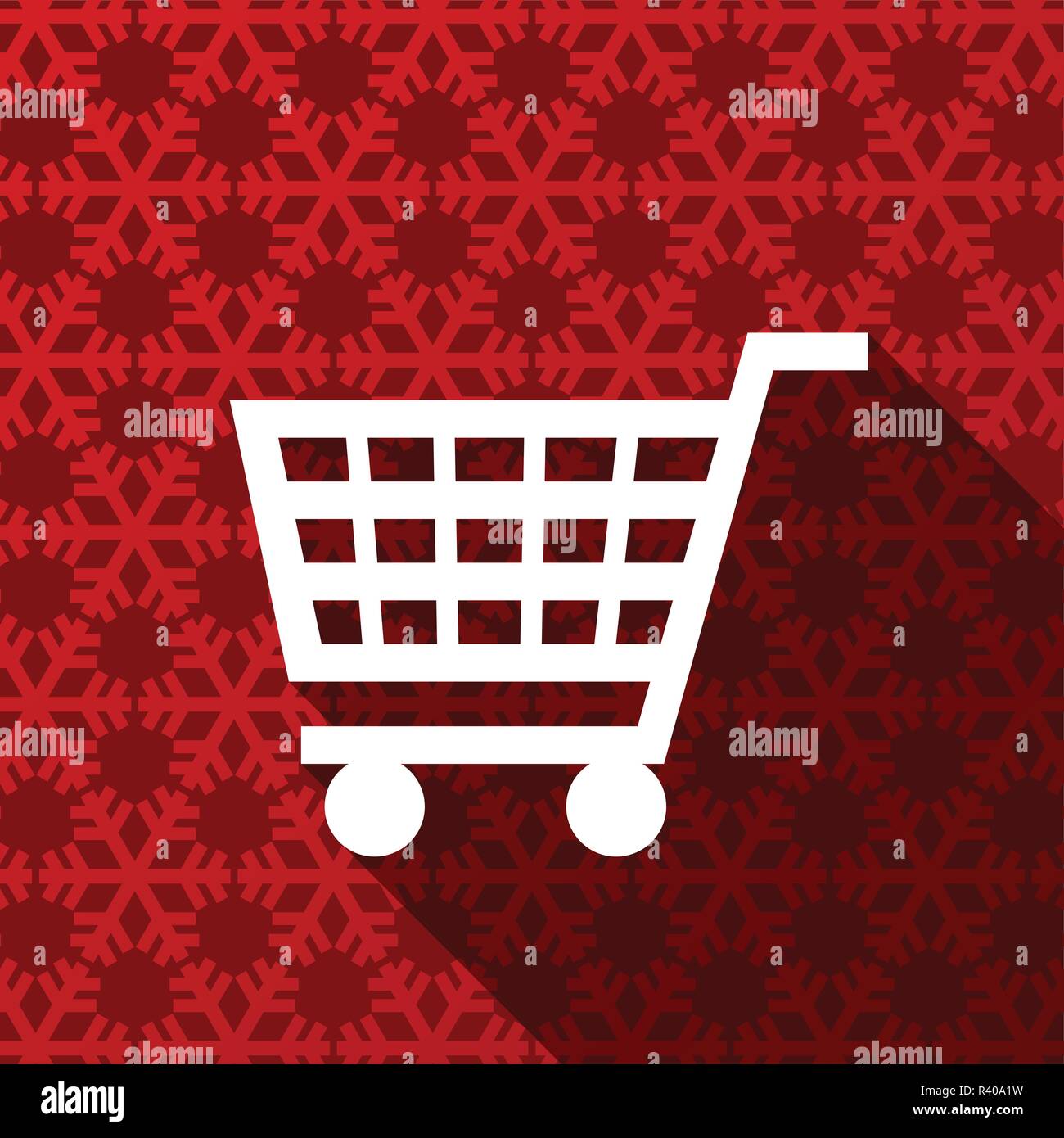 Christmas and winter design cart, buy, retail, market, business flat ...