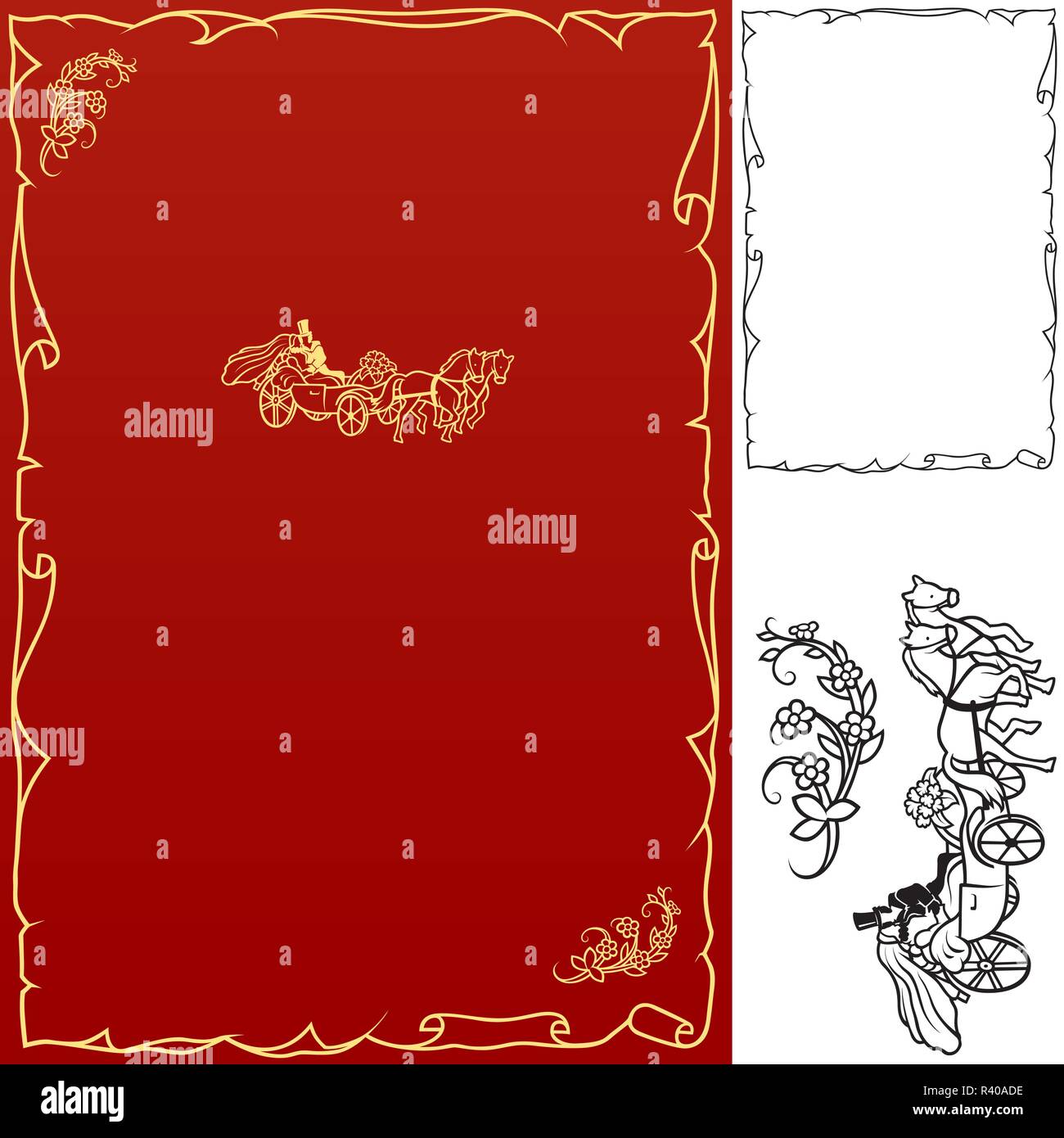 Wedding Design Elements Stock Vector Image & Art - Alamy