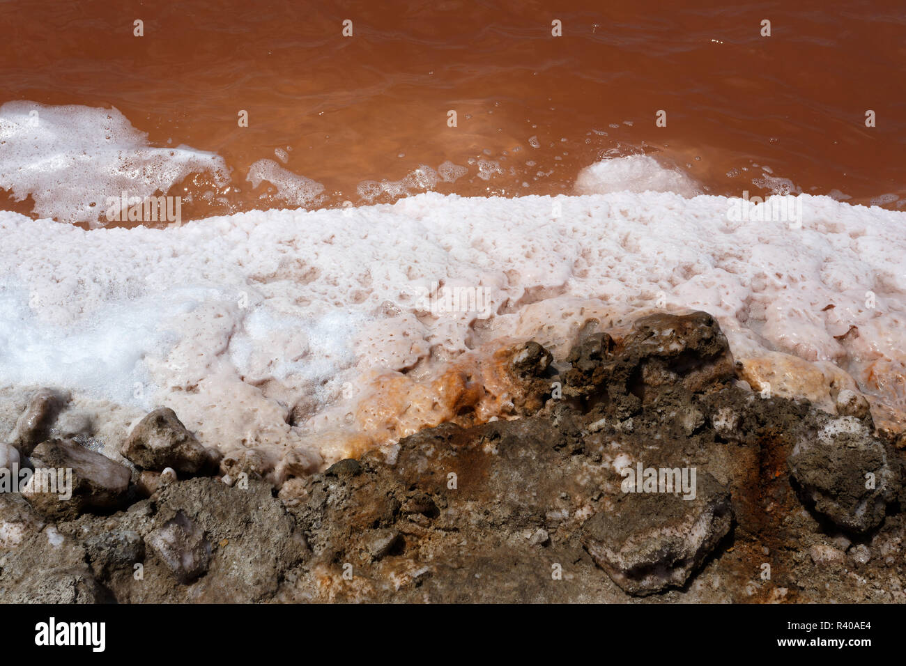 salt mineral mining in Namibia Stock Photo - Alamy