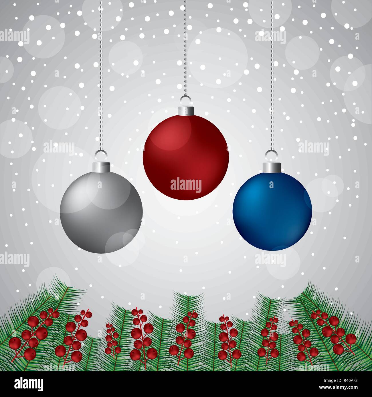 Christmas baubles balls decorations Stock Vector Images - Alamy