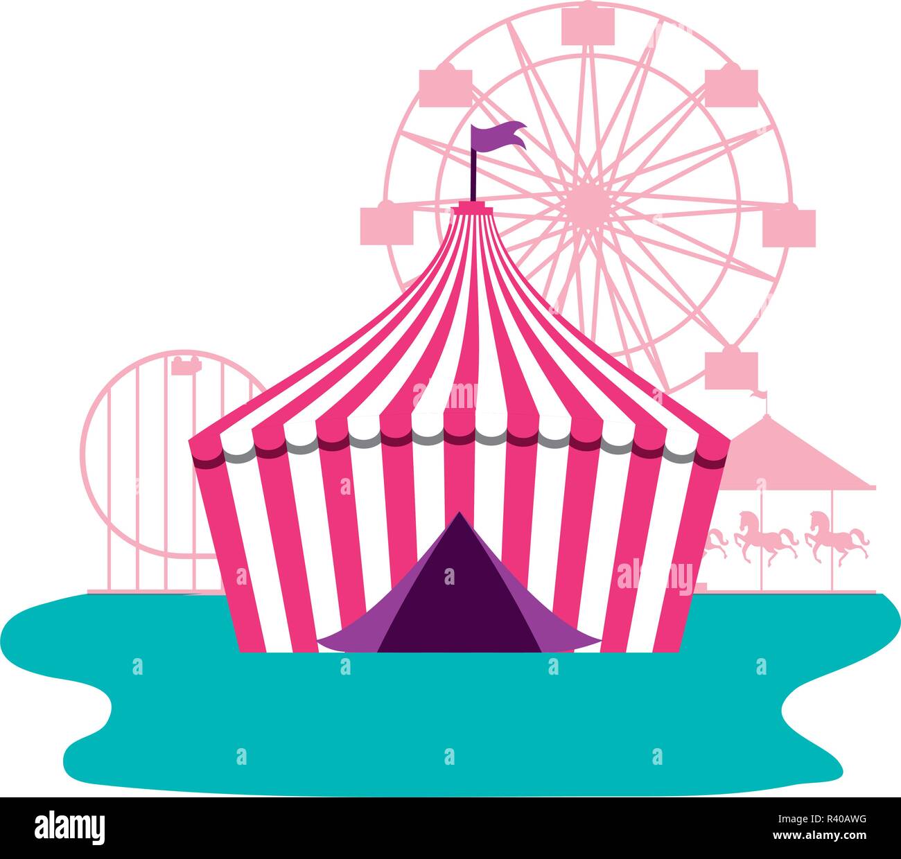 circus fun fair Stock Vector Image & Art - Alamy