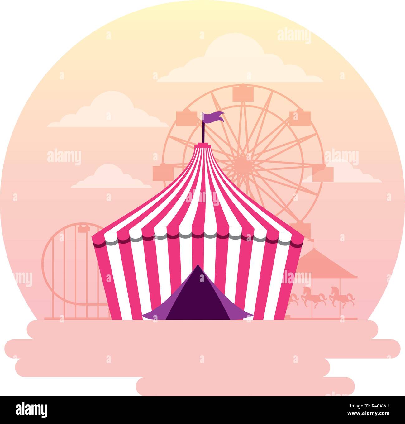 circus fun fair Stock Vector Image & Art - Alamy