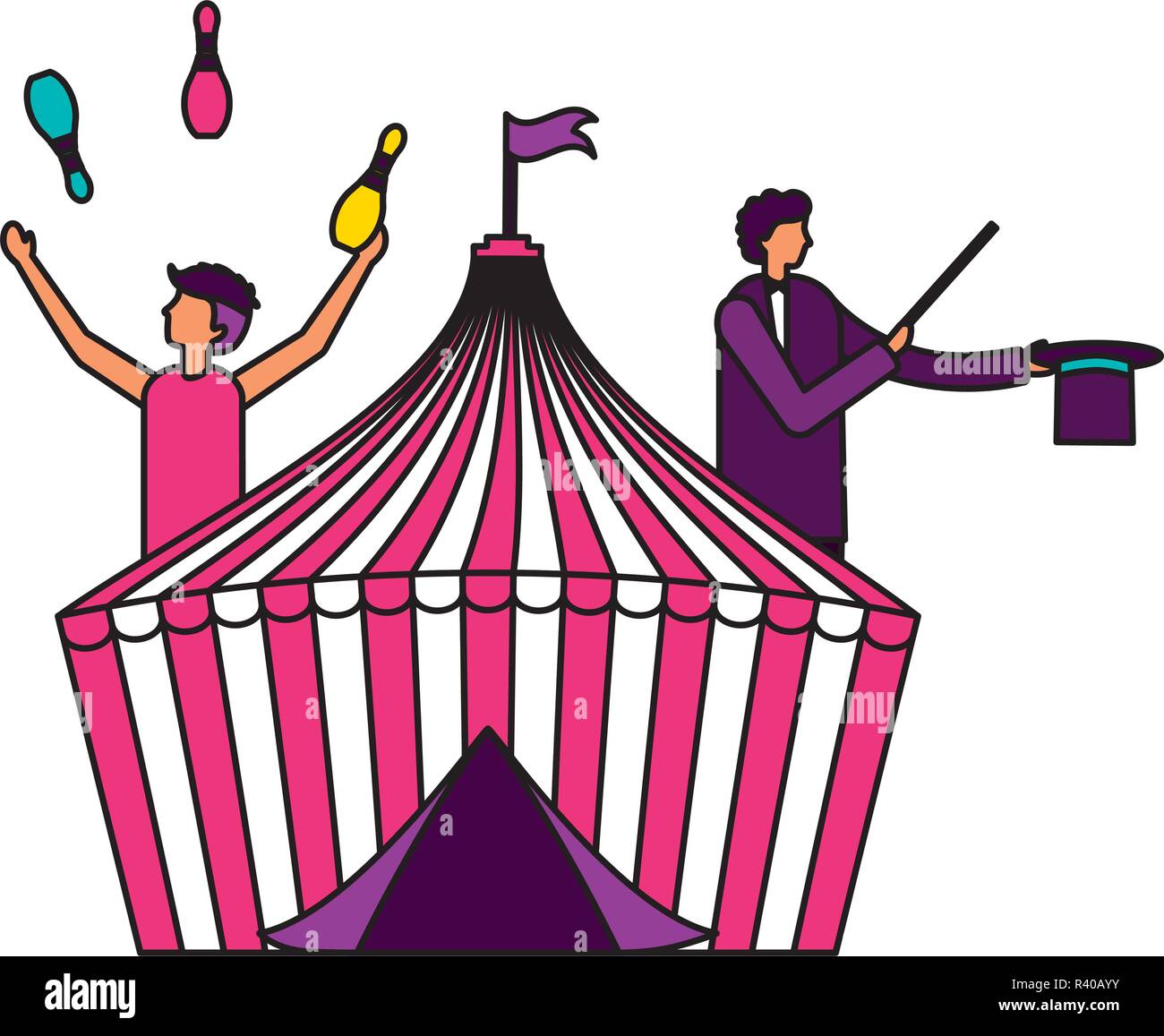 circus fun fair Stock Vector Image & Art - Alamy