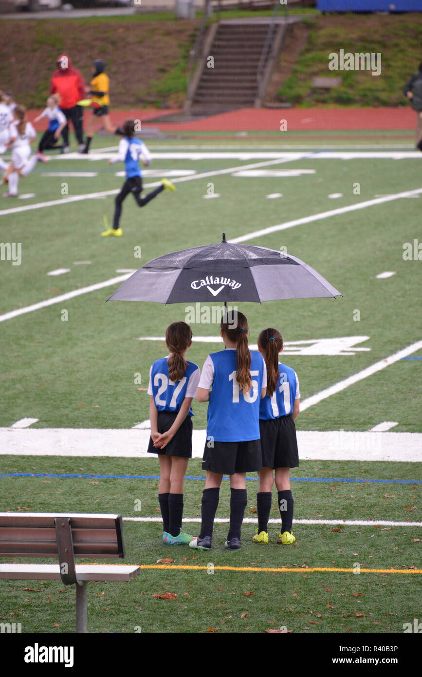 Oregon rain soccer hi-res stock photography and images - Alamy