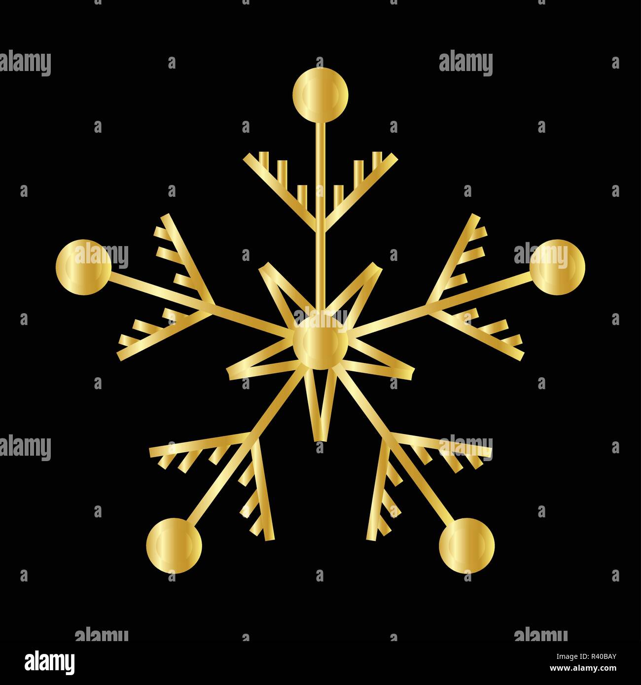 Snowflake symbol vector vectors hi-res stock photography and images - Alamy