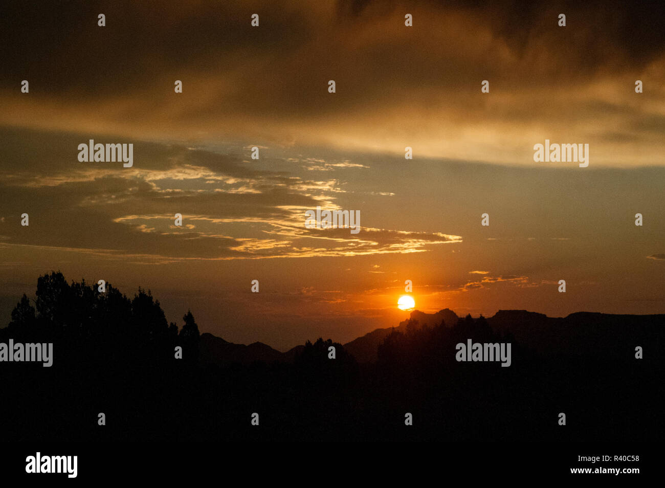 Utah Sunrise with Storm Clouds Stock Photo - Alamy