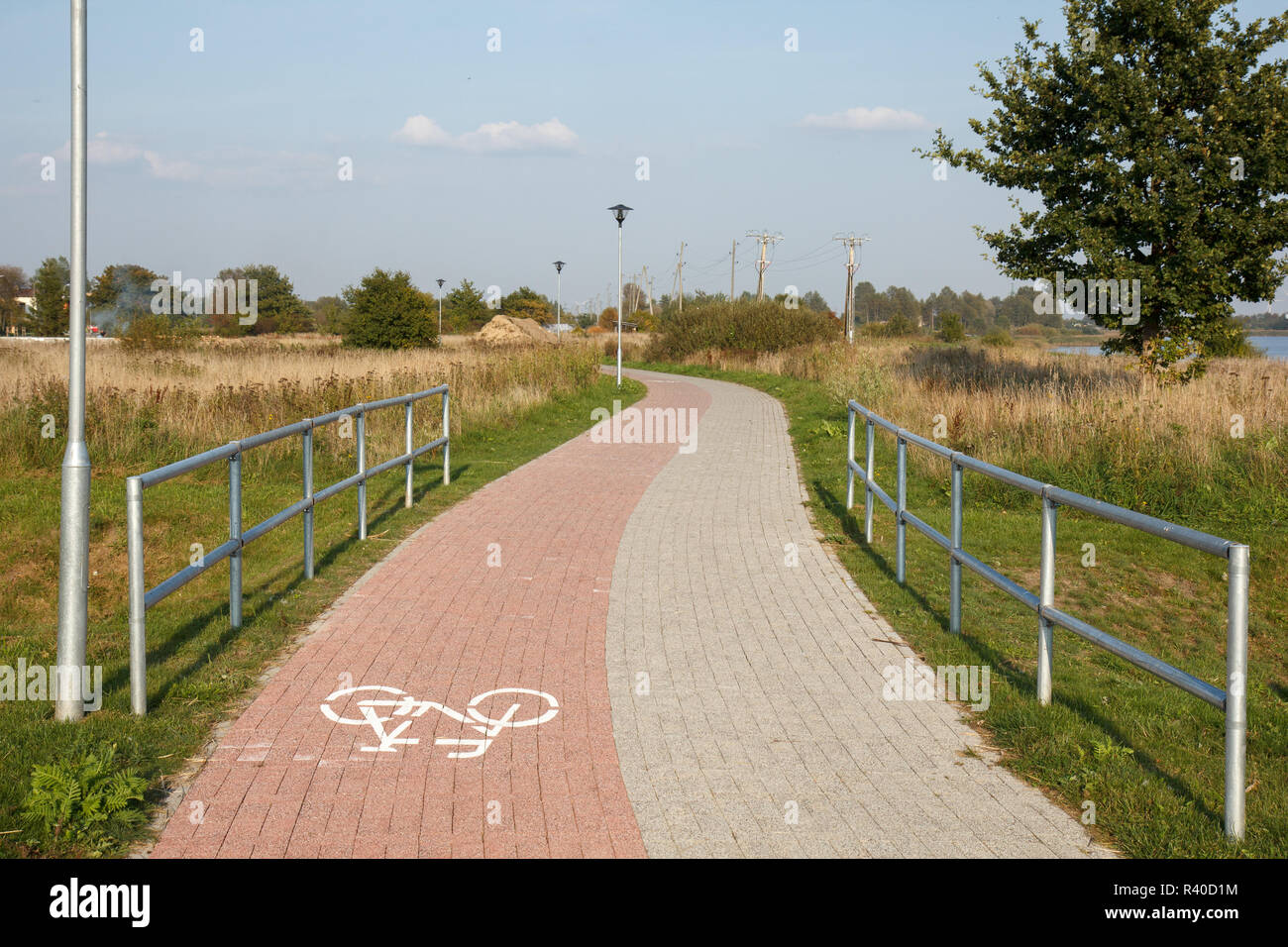 bricks paved pathway Stock Photo - Alamy