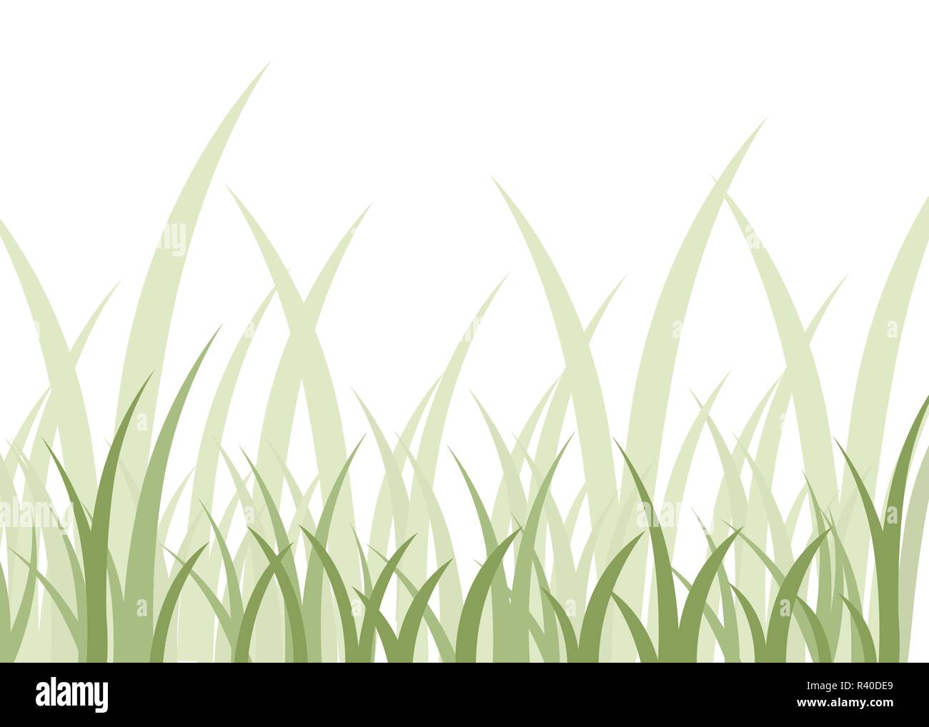 Green grass. Flat vector illustration for landscape or background Stock ...