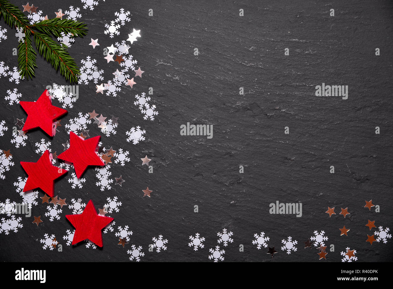 christmas slate background Stock Photo - Alamy