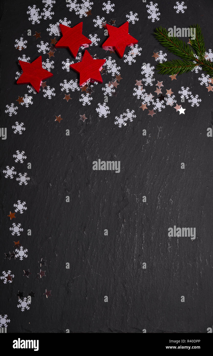 christmas slate background Stock Photo - Alamy