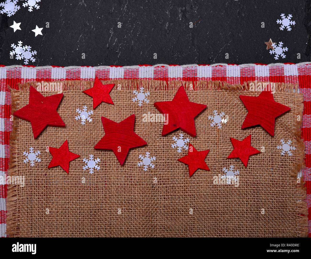 christmas slate background Stock Photo - Alamy