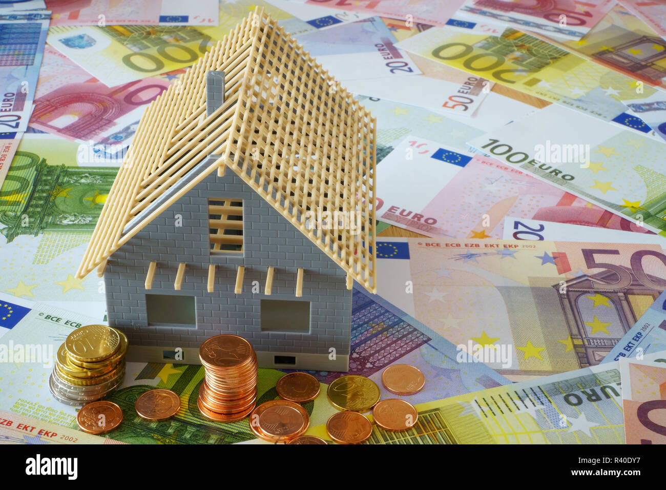new construction of a home as a pension Stock Photo - Alamy