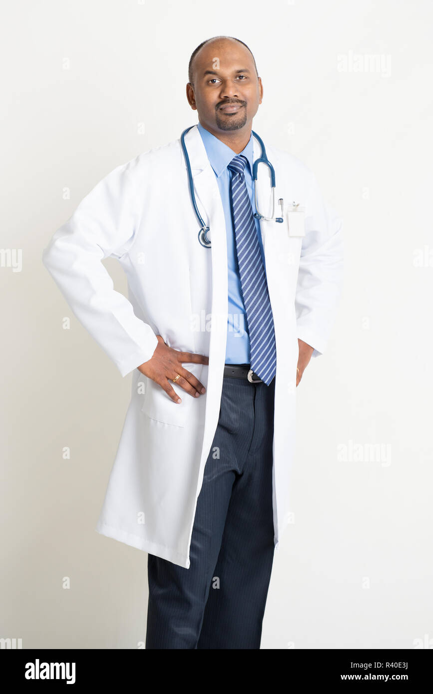 Confident Mature Indian doctor Stock Photo - Alamy