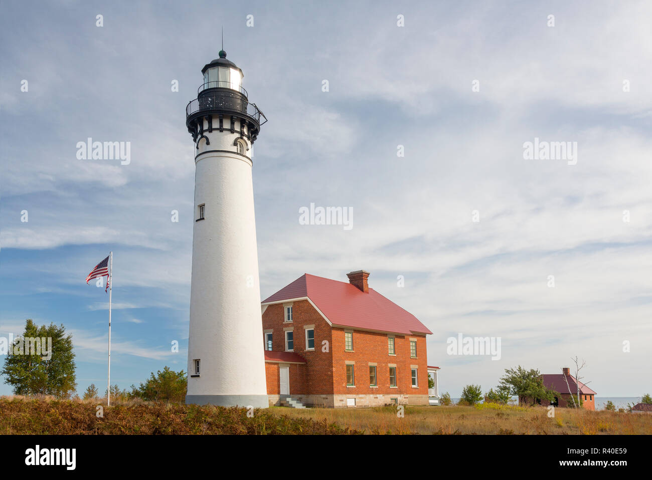 Michigan, Pictured Rocks National Lakeshore, Au Sable Point Lighthouse ...
