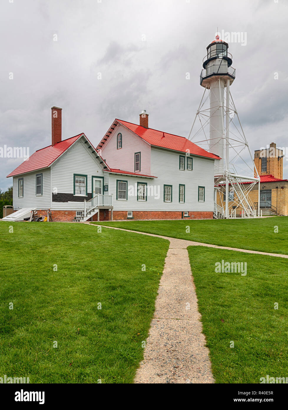 Michigan, Whitefish Point. Whitefish Point Light Station, oldest active ...
