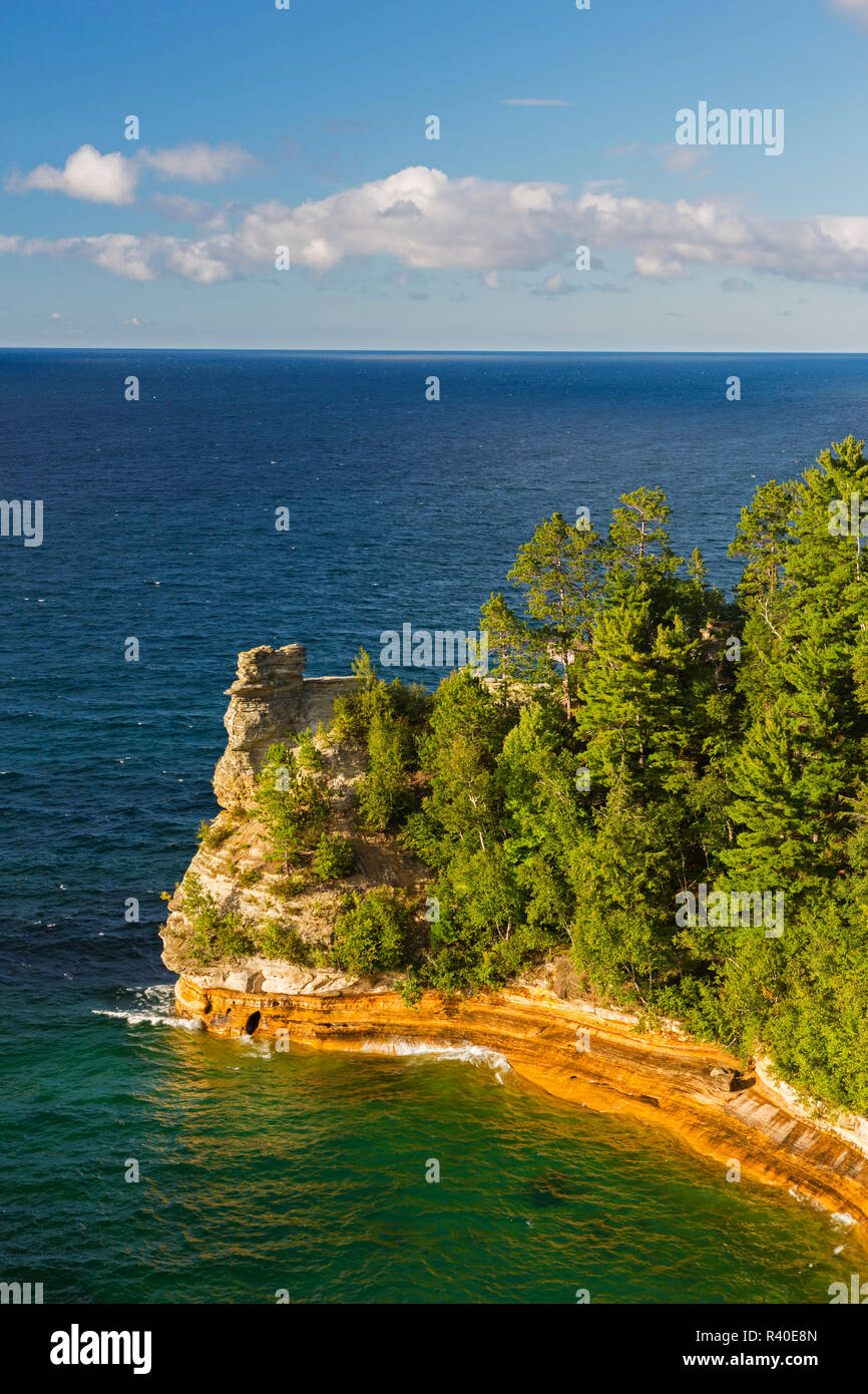 Michigan, Pictured Rocks National Lakeshore, Miners Castle Stock Photo ...