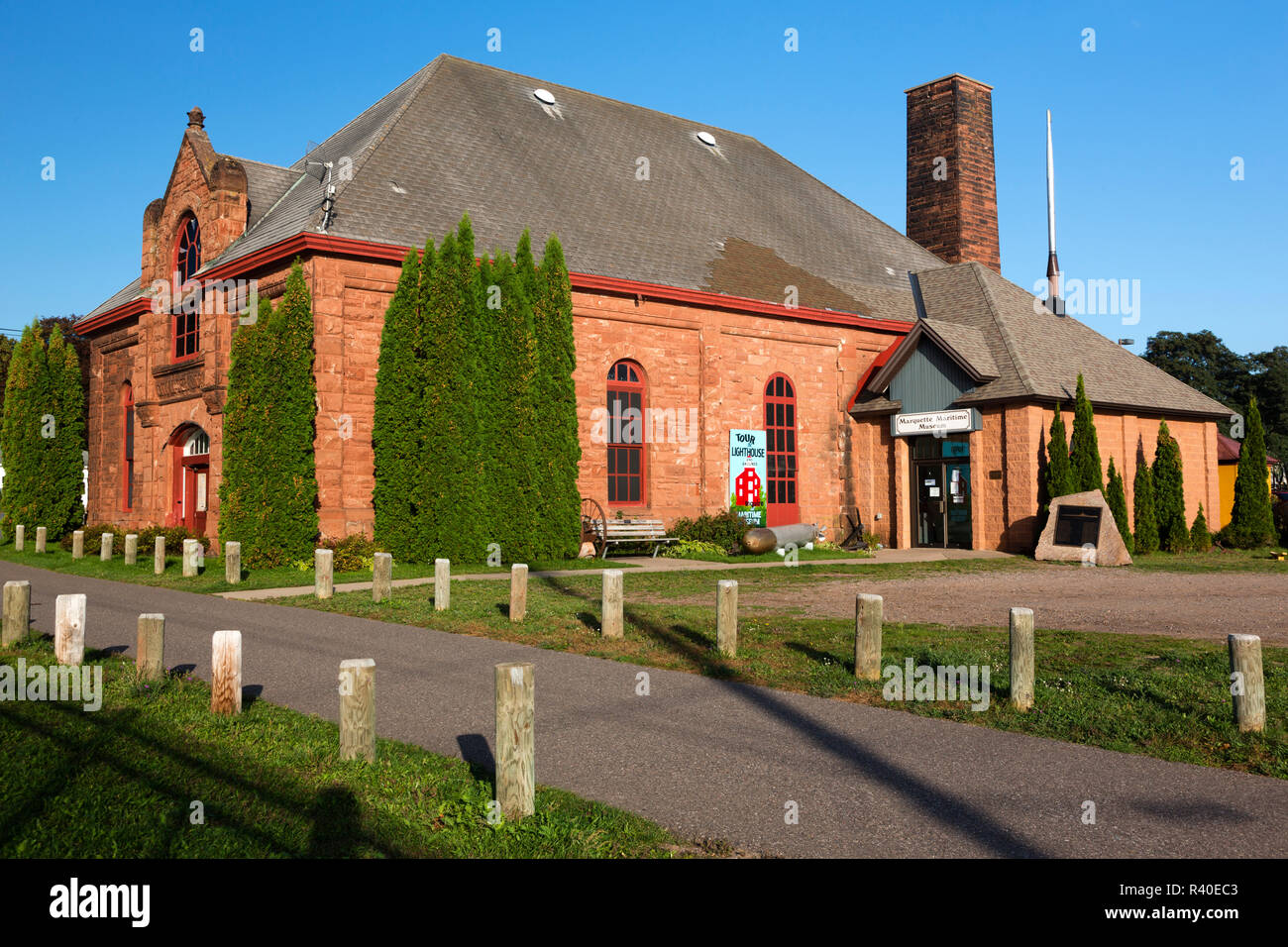 Michigan, Marquette. Marquette Maritime Museum Stock Photo - Alamy