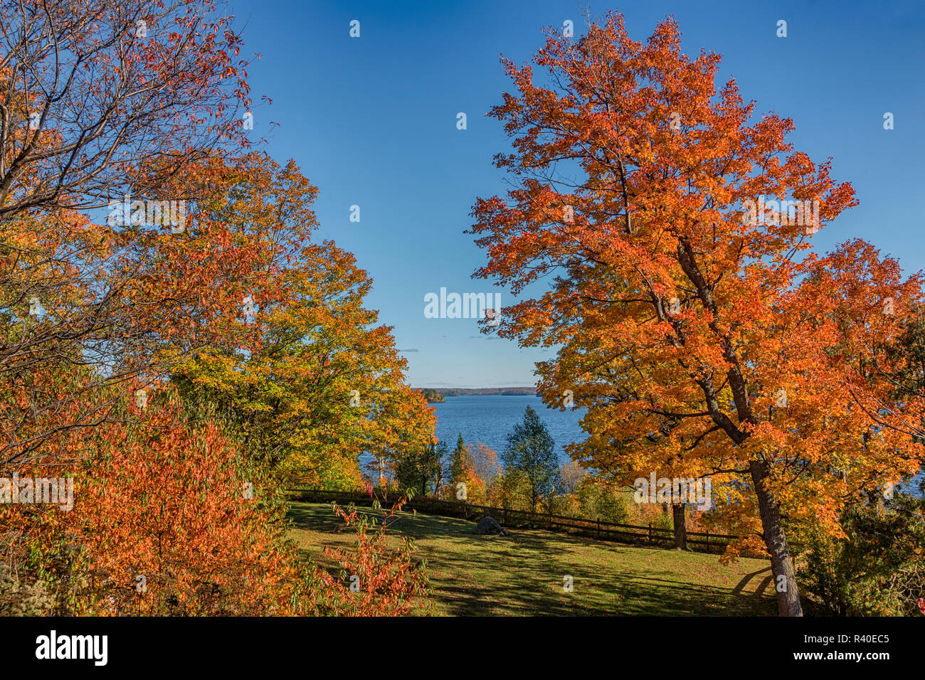 Michigan, Marquette County. Lake Michigan Stock Photo - Alamy