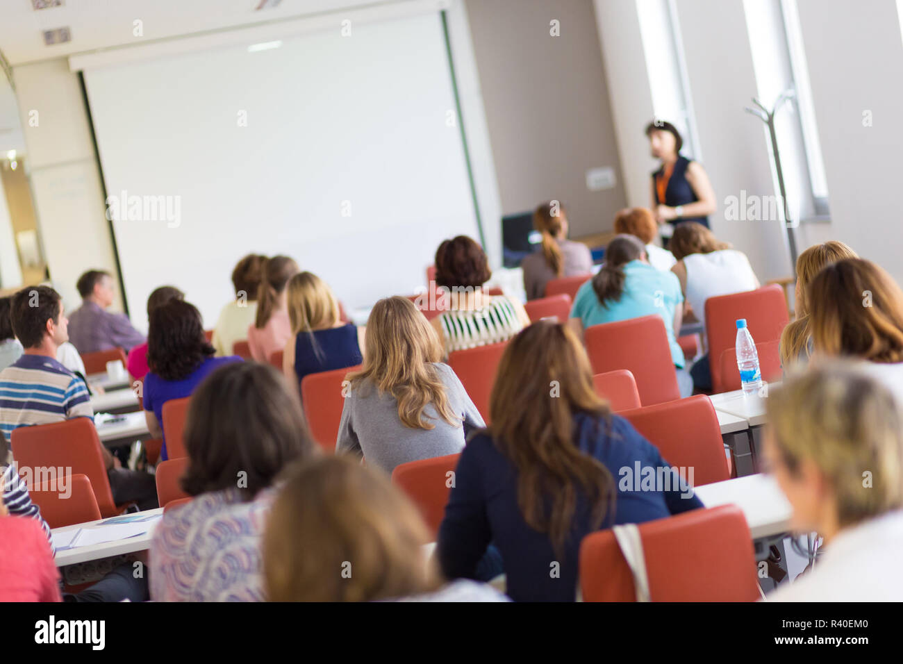 Lecture at university Stock Photo - Alamy