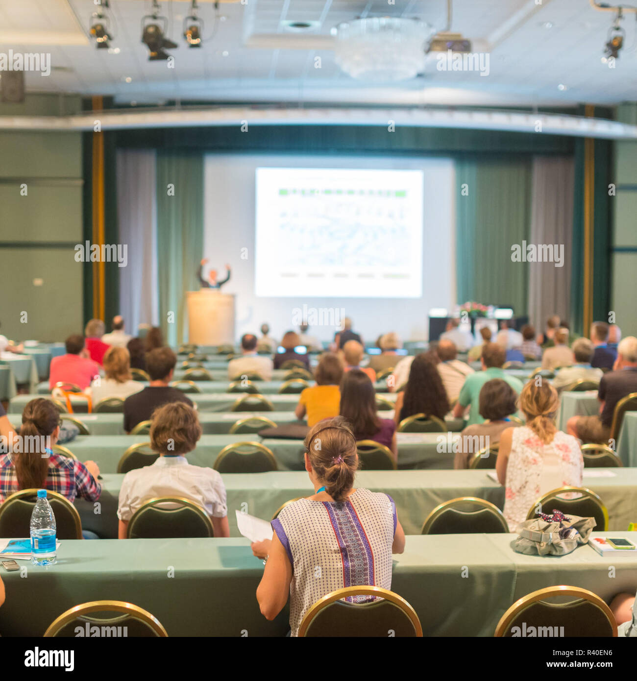 Audience in the conference hall Stock Photo - Alamy
