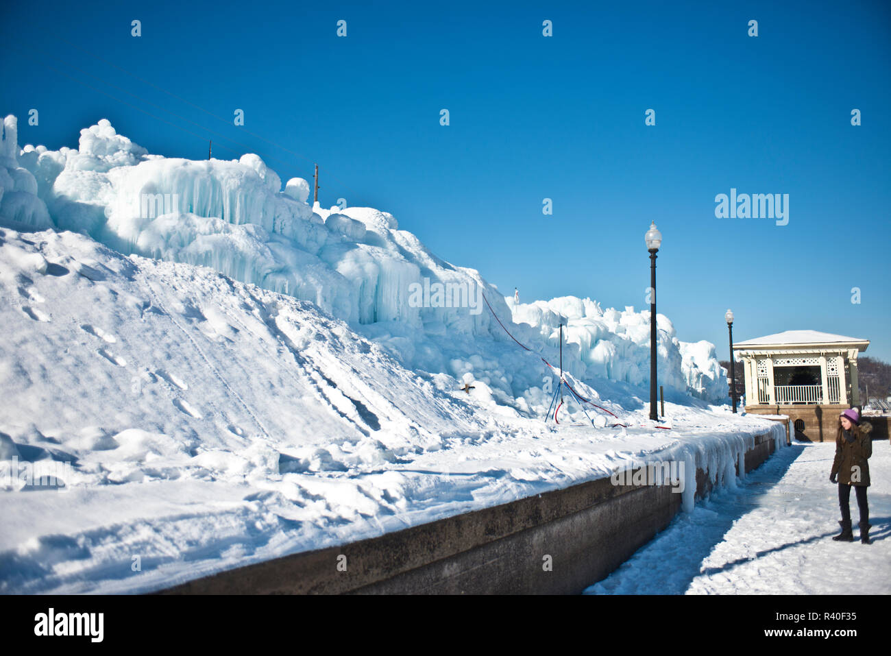 USA, Minnesota, Stillwater, Ice Castles Stock Photo - Alamy