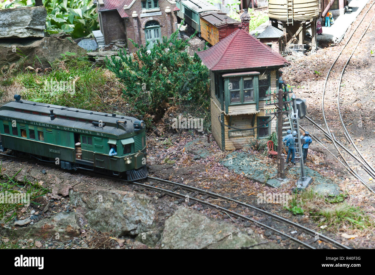 USA, Minnesota, Saint Paul, Railroad System, Control Tower (PR Stock ...