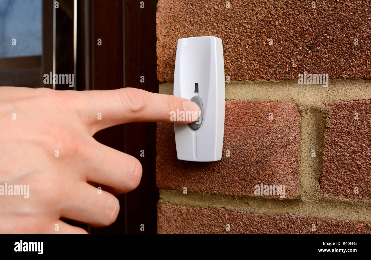 Pressing a door bell hi-res stock photography and images - Alamy