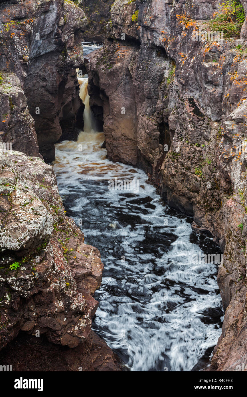Minnesota, Temperance River State Park, Temperance River, gorge and ...