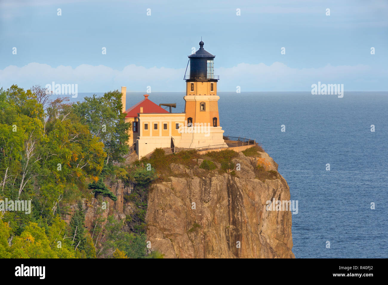Minnesota, Lake Superior North Shore. Split Rock Lighthouse, bulit 1910 ...