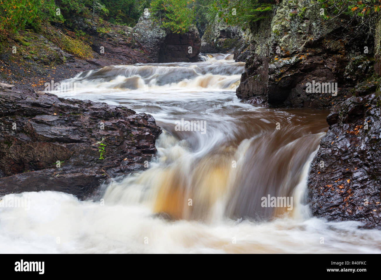 Minnesota, Cascade River State Park. Cascade River Stock Photo - Alamy