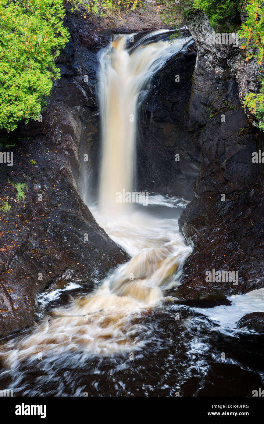 Minnesota, Cascade River State Park. Cascade Falls Stock Photo - Alamy