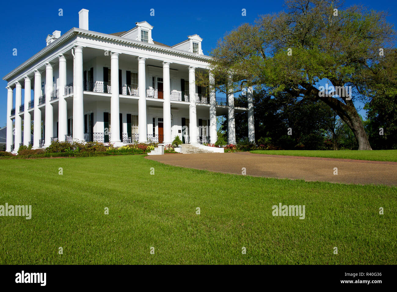 Usa, Mississippi, Natchez. Dunleith Inn in a antebellum mansion Stock ...