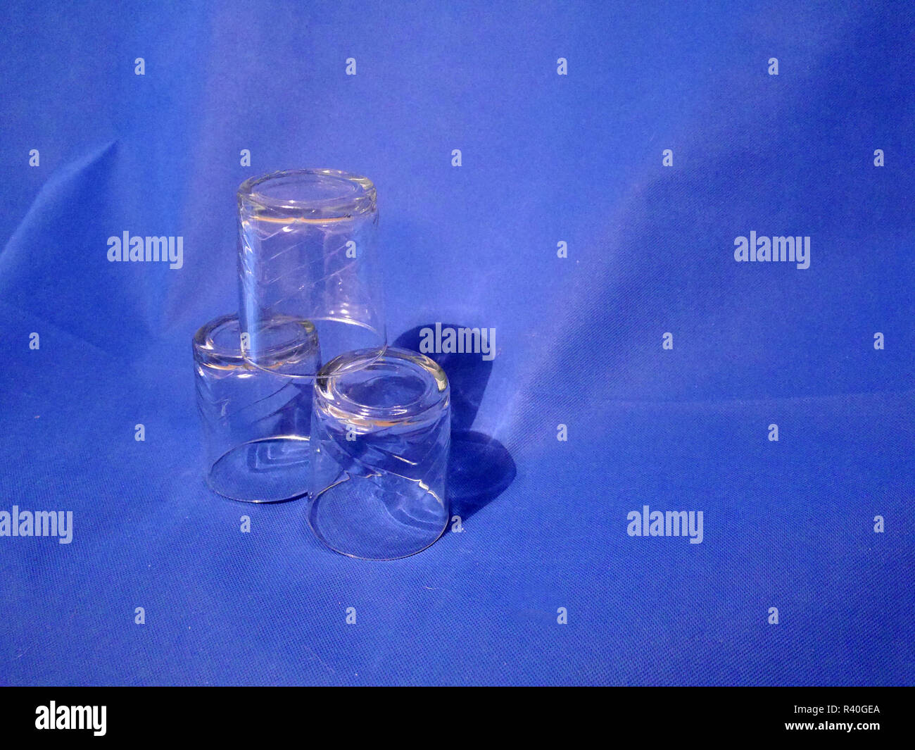 Still Life Pattern of Glass Tumblers Stock Photo - Alamy