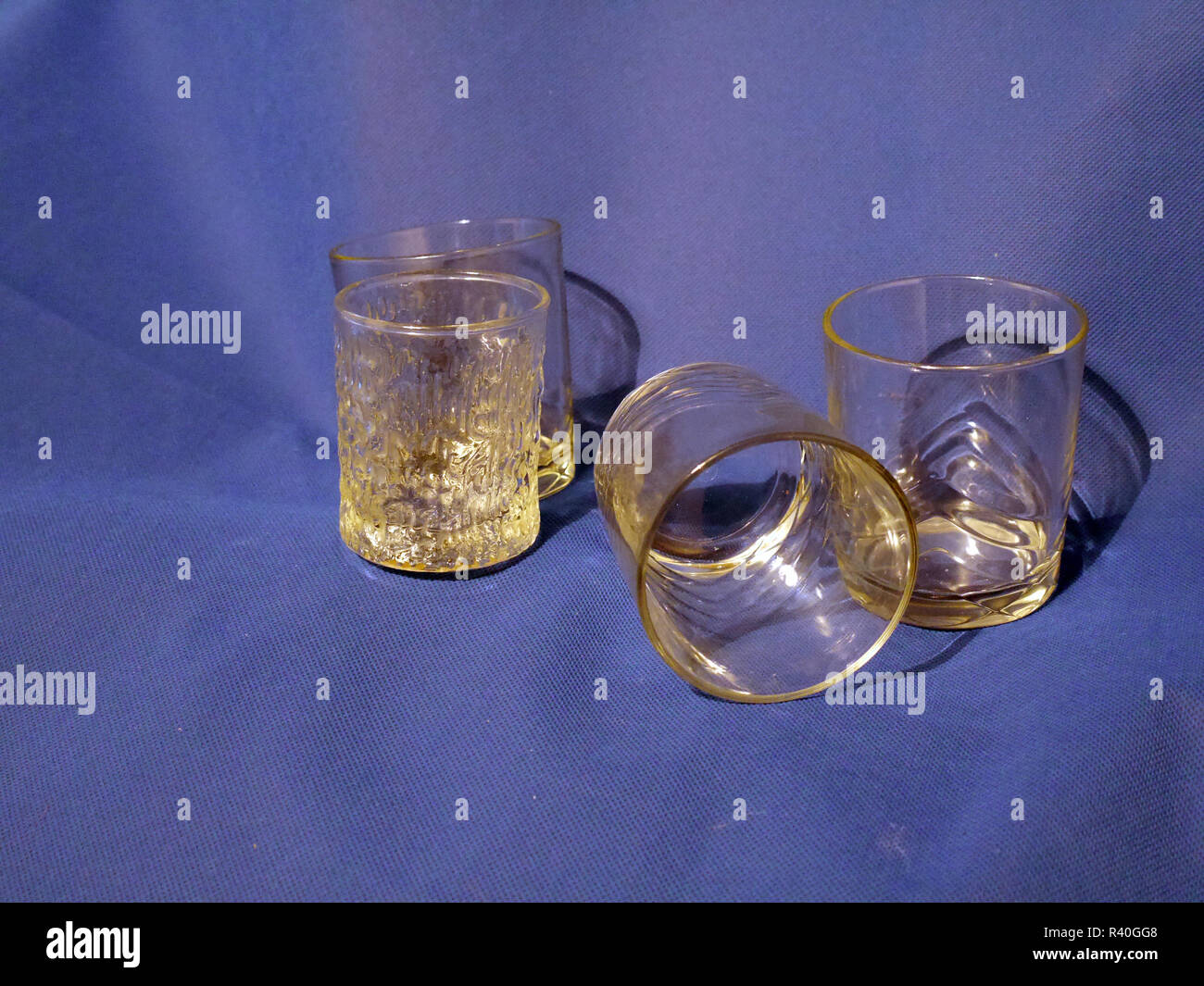 Still Life Pattern of Glass Tumblers Stock Photo - Alamy