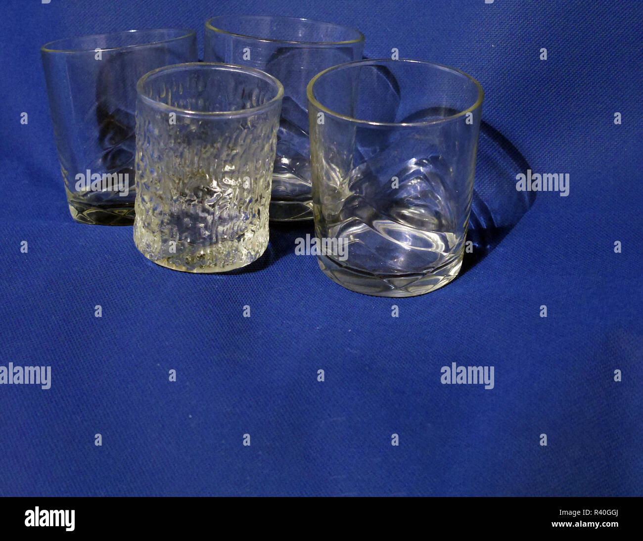 Still Life Pattern of Glass Tumblers Stock Photo - Alamy