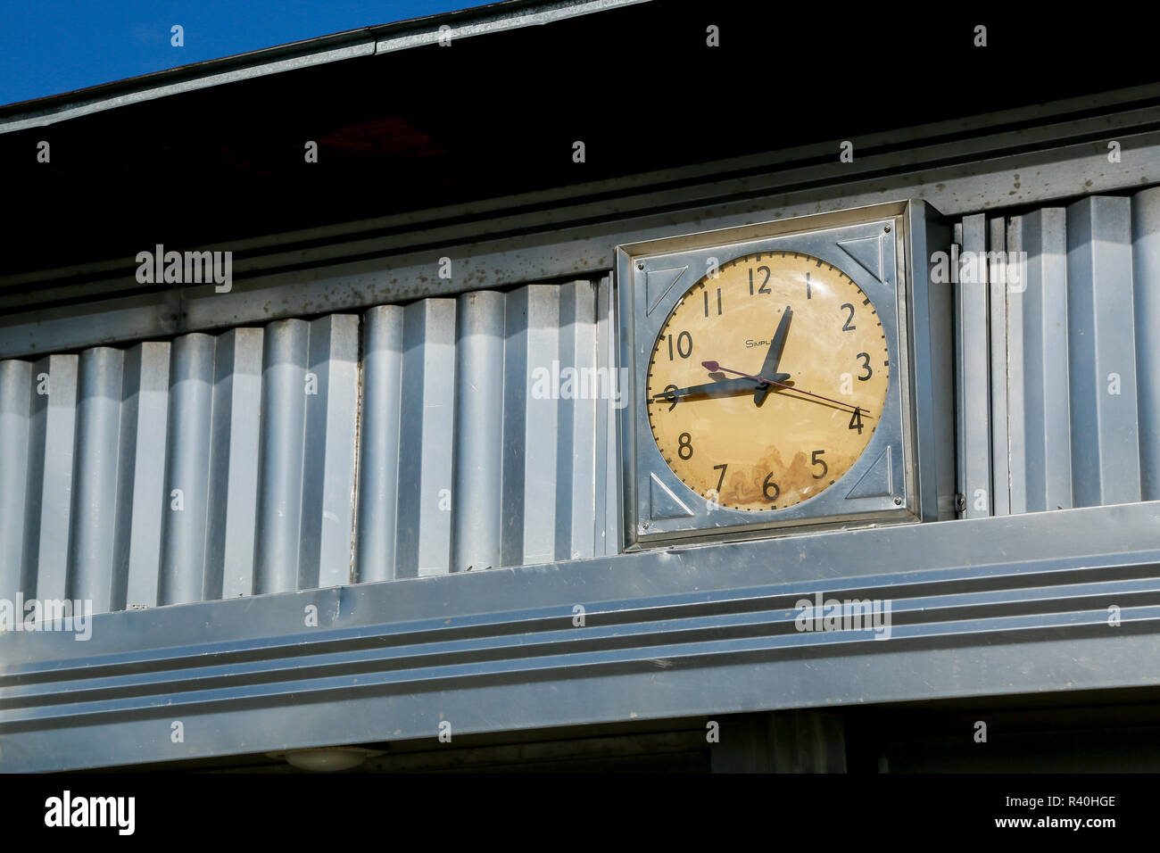 Antique diner clock, Grand Gorge, New York, USA Stock Photo - Alamy