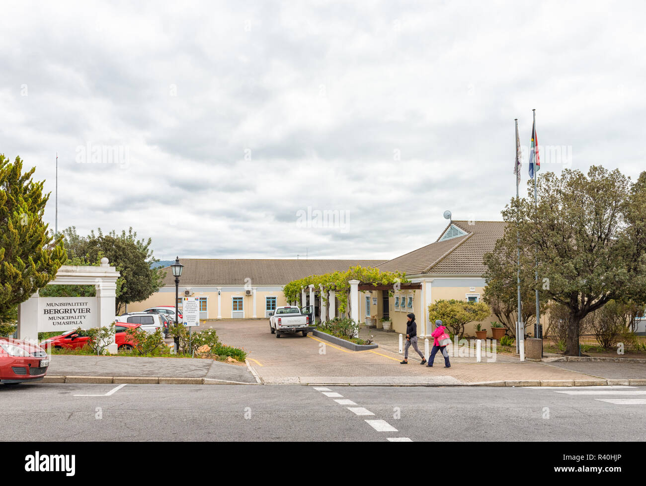 PIKETBERG, SOUTH AFRICA, AUGUST 22, 2018: The Offices of the Bergrivier ...