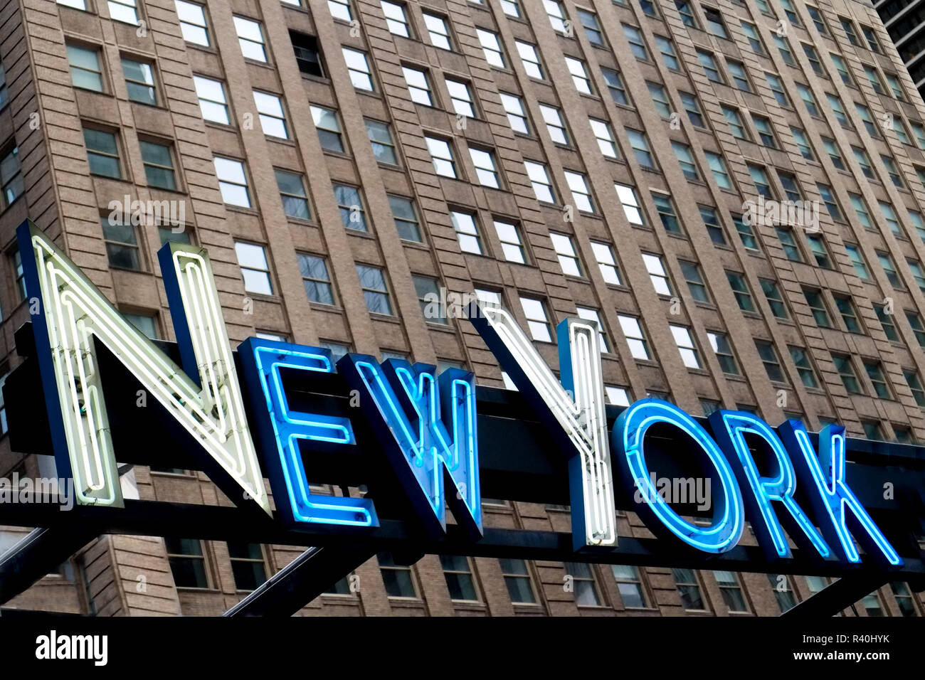 Neon sign in New York City, NY, USA Stock Photo - Alamy