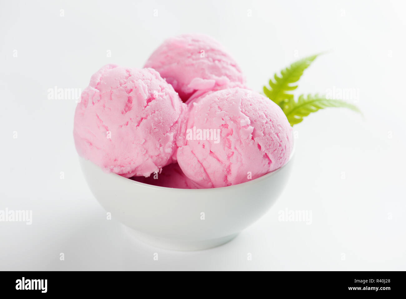 Pink ice cream Stock Photo - Alamy