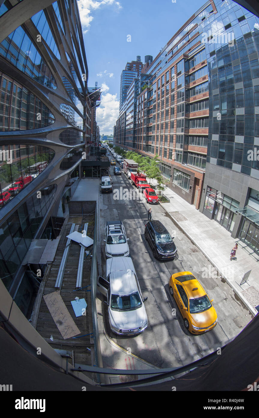High Line Access, Lower West Side, Manhattan, New York, USA Stock Photo ...